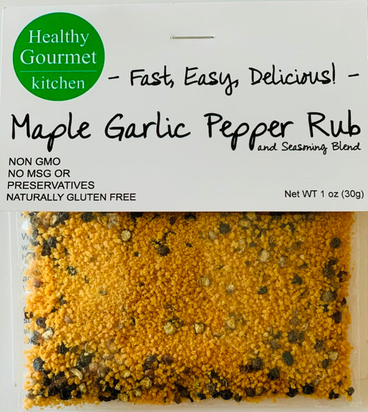 Maple Garlic Pepper Rub – Healthy Gourmet Kitchen